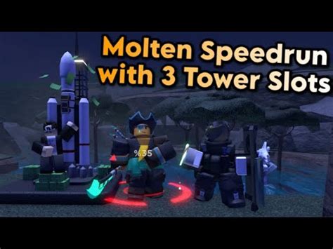 Molten Mode Speedrun With 3 Tower Slots Tower Defense Simulator YouTube