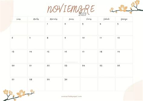 A Calendar With Flowers On It For The Month Of August To October In