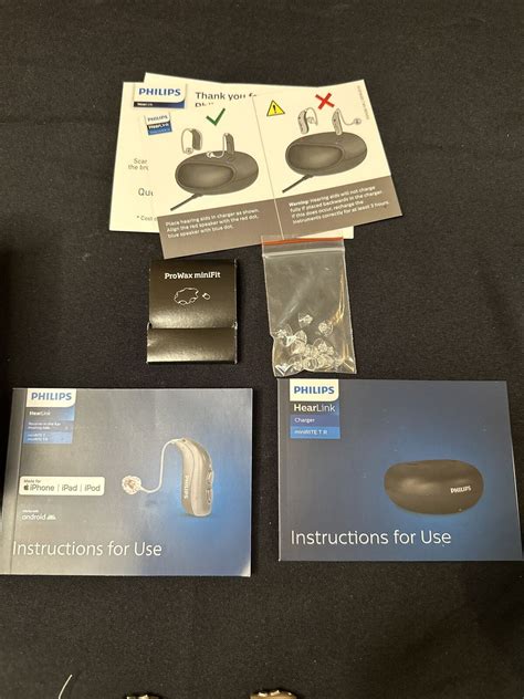 Philips Hearlink Mnr Tr Rechargeable Hearing Aids In Original