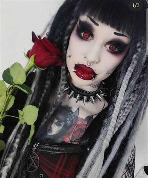 Pin By Beth Veazy On Goth Things Gothic Makeup Goth Makeup Afro Punk