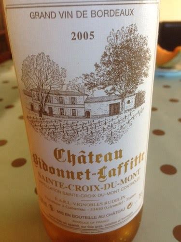 Château Bidonnet Laffitte Saint Croix du Mont Vivino US