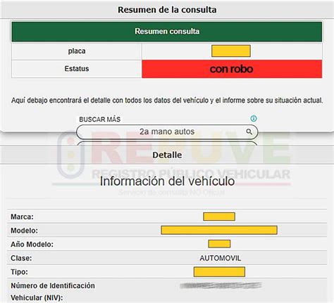 Consulta REPUVE Cómo saber si mi carro es robado