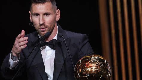 Messi Wins Record Eighth Ballon DOr I Hope I Can Keep Playing For A