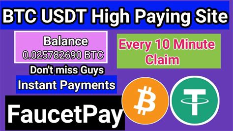 BTC USDT High Paying Site Earn Free 1000000 Token Claim Every 5