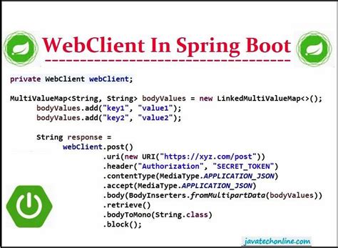 WebClient In Spring Boot Basic Programming Spring Boots Good