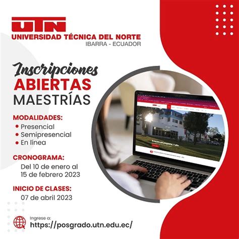 INSCRIPCIONES POSGRADO 2023 Universidad Técnica del Norte