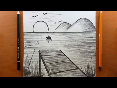 Disegno A Matita Facile Disegno Di Paesaggio Disegno A 48 OFF