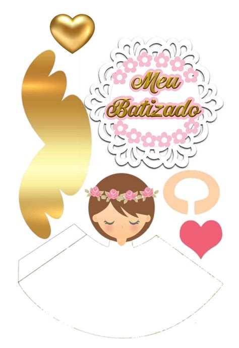 Topo De Bolo Batizado Png Retoedu