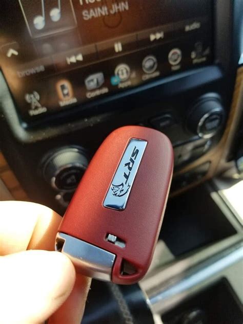 RED SRT HELLCAT KEY FOB Remote Uncut Key Only Dodge Charger