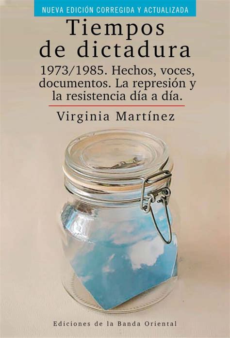 Tiempos de dictadura de Virginia Martínez Cámara Uruguaya del Libro