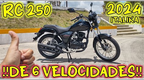 NUEVA RC 250 2024 DE ITALIKA REVIEW PRUEBA DE MONTURA Y SONIDO