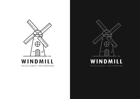 Premium Vector Windmill Logo Design