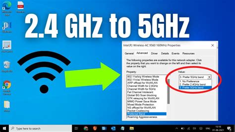 How To Change From 2 4 GHz To 5 GHz Wireless Network Adapter In Windows