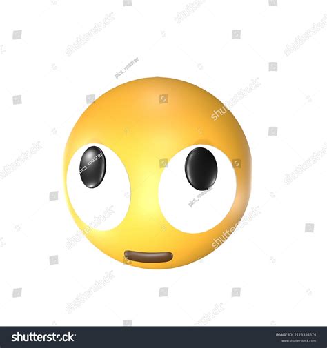3d Eye Roll Emoticons That Look Stock Illustration 2128354874