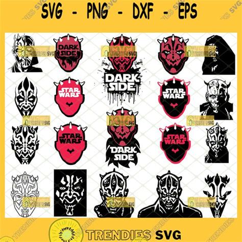 Darth Maul Svg Bundle Star Wars Dark Side Svg 1 Svg Cut Files Svg