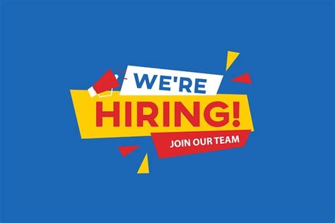 Premium Vector Vector We Are Hiring Banner Hiring Recruitment Design