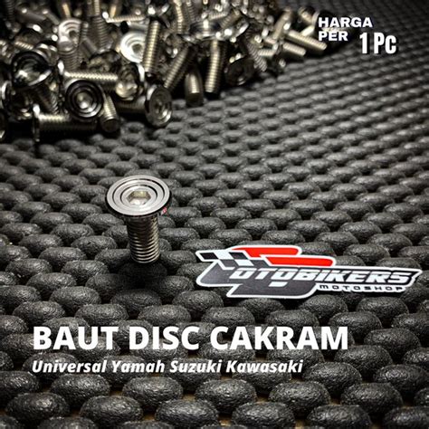Jual BAUT DISC PIRINGAN CAKRAM STAINLESS SPIRAL PANJANG 2 CM DRAT 12