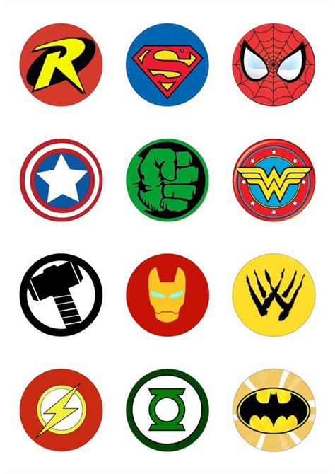 Superhero Logo Template Printable Word Searches