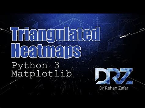 Triangulated Heatmaps Python Matplotlib Youtube