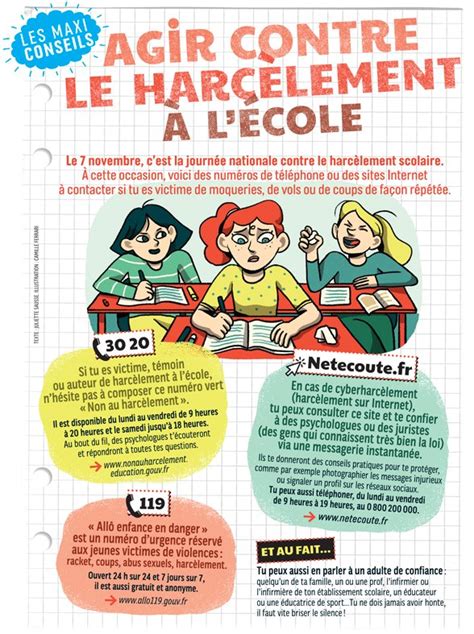 Épinglé sur Harcèlement scolaire