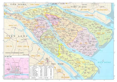 Bản Đồ Bến Tre VinaBeez