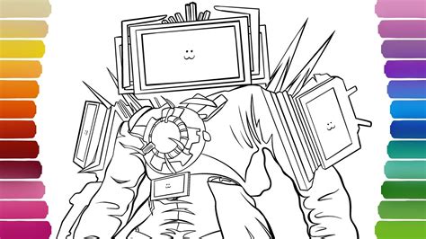 Upgraded TITAN TV MAN 3 0 Coloring Pages Skibidi Toilet 67 How To