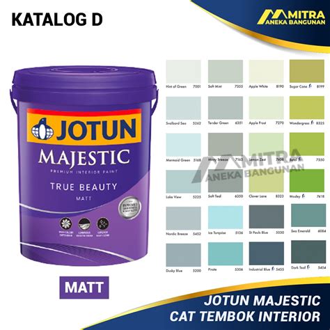 Jual CAT TEMBOK INTERIOR JOTUN MAJESTIC TRUE BEAUTY MATT 2 5 LITER