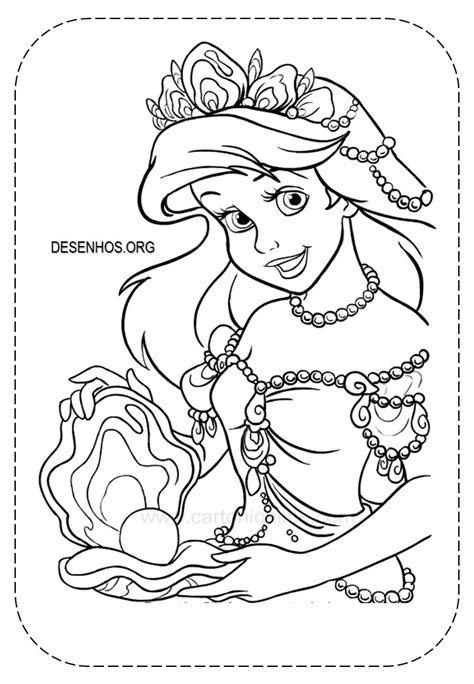 109 Desenhos Da Ariel Para Colorir E Imprimir