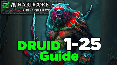 Diablo 4 LvL 1 To 25 Druid Guide Bear Or Wolf OP YouTube