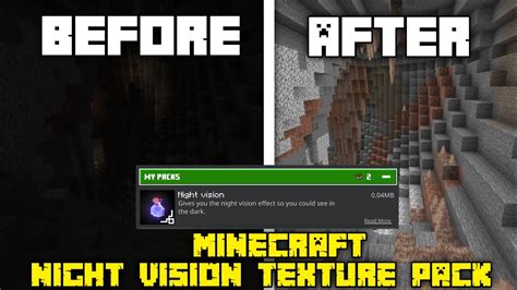 Night Vision Pack For MCPE Night Vision Addon Minecraft 1 20 Media
