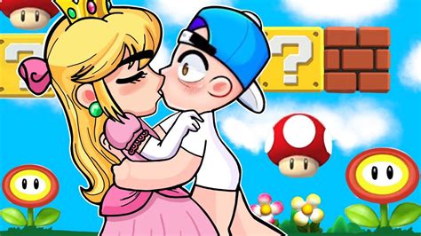 BESO A LA PRINCESA PEACH LA NOVIA DE MARIO BROS PECHOCHIN BESA A UNA