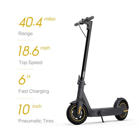 Segway Ninebot Max Electric Kick Scooter Max Speed Mph Long