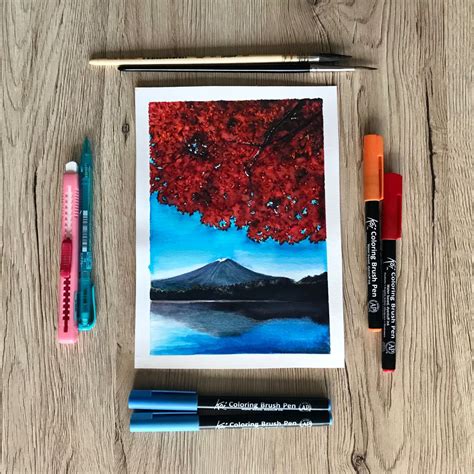 Mont Fuji 富士山 en 2022 Mont fuji Fuji Dessin