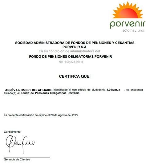Certificado Porvenir Como Solicitar Y Descargar Tu Certificado The