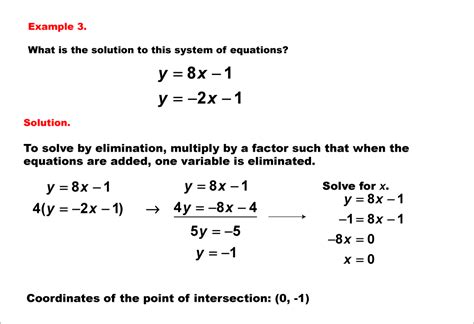 gr 8 system of linear equations elimination using