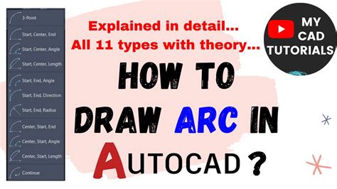 Arc Command In Autocad How To Use Arc Command In Autocad