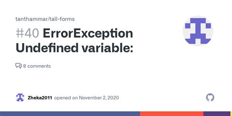 errorexception undefined variable · issue 40 · tanthammar tall forms · github
