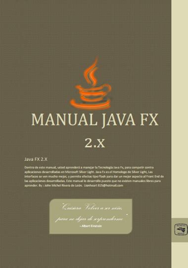 manuales de programacion manual java fx 2 x