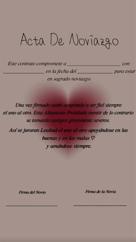 Acta De Noviazgo Frases Bonitas Frases Sabias Textos Lindos Para Mi
