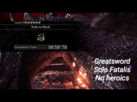 MHW Gs Solo Fatalis No Heroics 06 59 78 YouTube