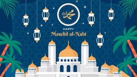 30 Poster Atau Gambar Ucapan Maulid Nabi Muhammad SAW 2023 Yang Menarik