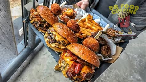 Festival De Pastel Iscas E Hamburguers Comida De Rua Brasileira