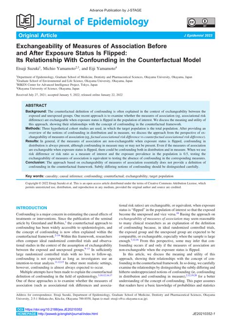 PDF Exchangeability Of Measures Of Association Before And After