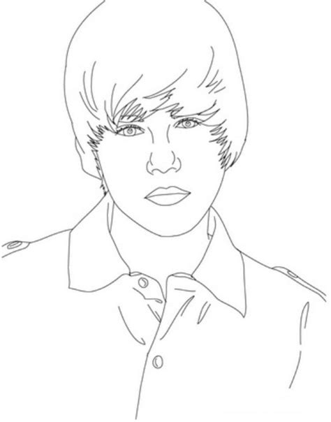 Justin Bieber Coloring Sheets Printable Coloring Pages