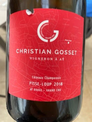 Christian Gosset Pisse Loup Côteaux Champenois Aÿ Rouge Grand Cru