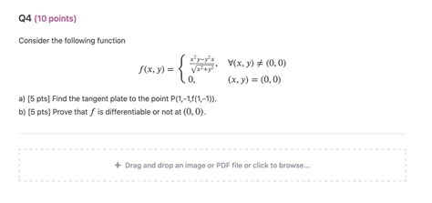 solved consider the following function