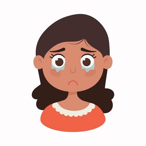 Crying Cartoon Woman