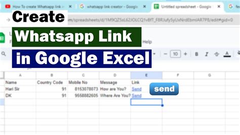 How To Create WhatsApp Link In Google Sheet WhatsApp Link WhatsApp
