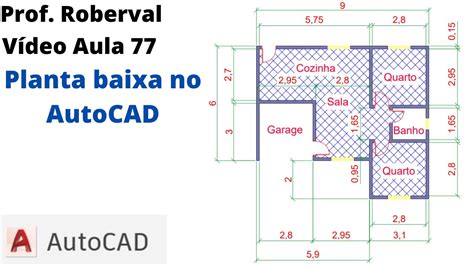 Aula 77 Exercício 12 Como Criar uma Planta Baixa no AutoCAD YouTube