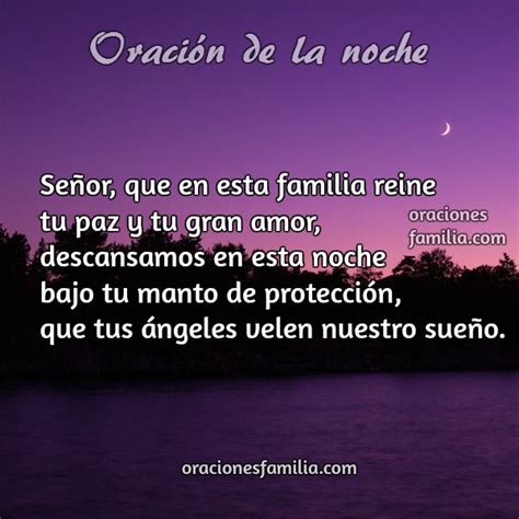 Oración corta de la noche para la familia Oraciones de Familia